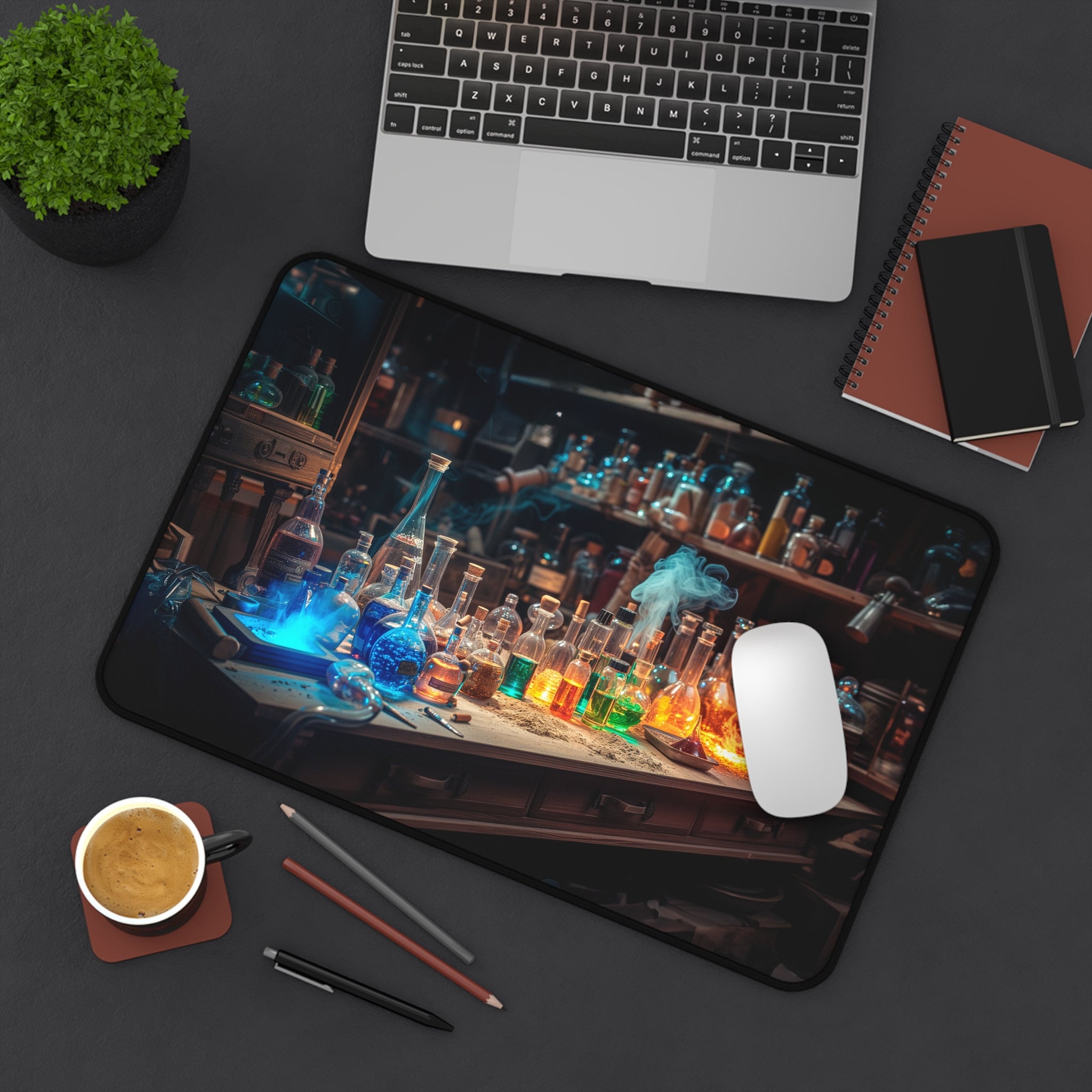 Alchemist Workshop Fantasy Gaming Desk Mat, Magic Playmat, TCG Playmat ...