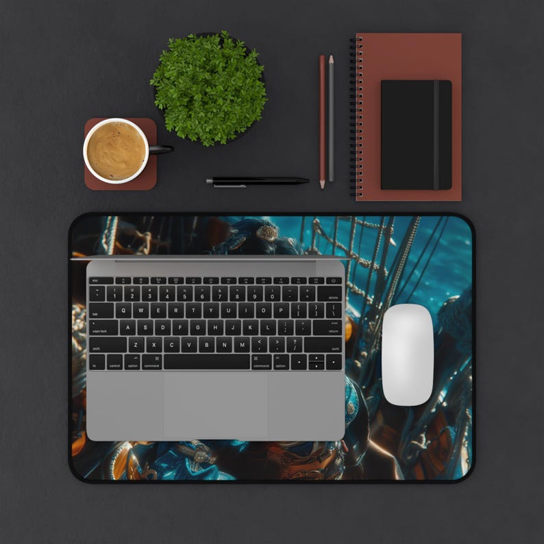 Desk Mat, Waifu Pirate Playmat, Asian Princess Gaming Mat, Mouse Pad ...