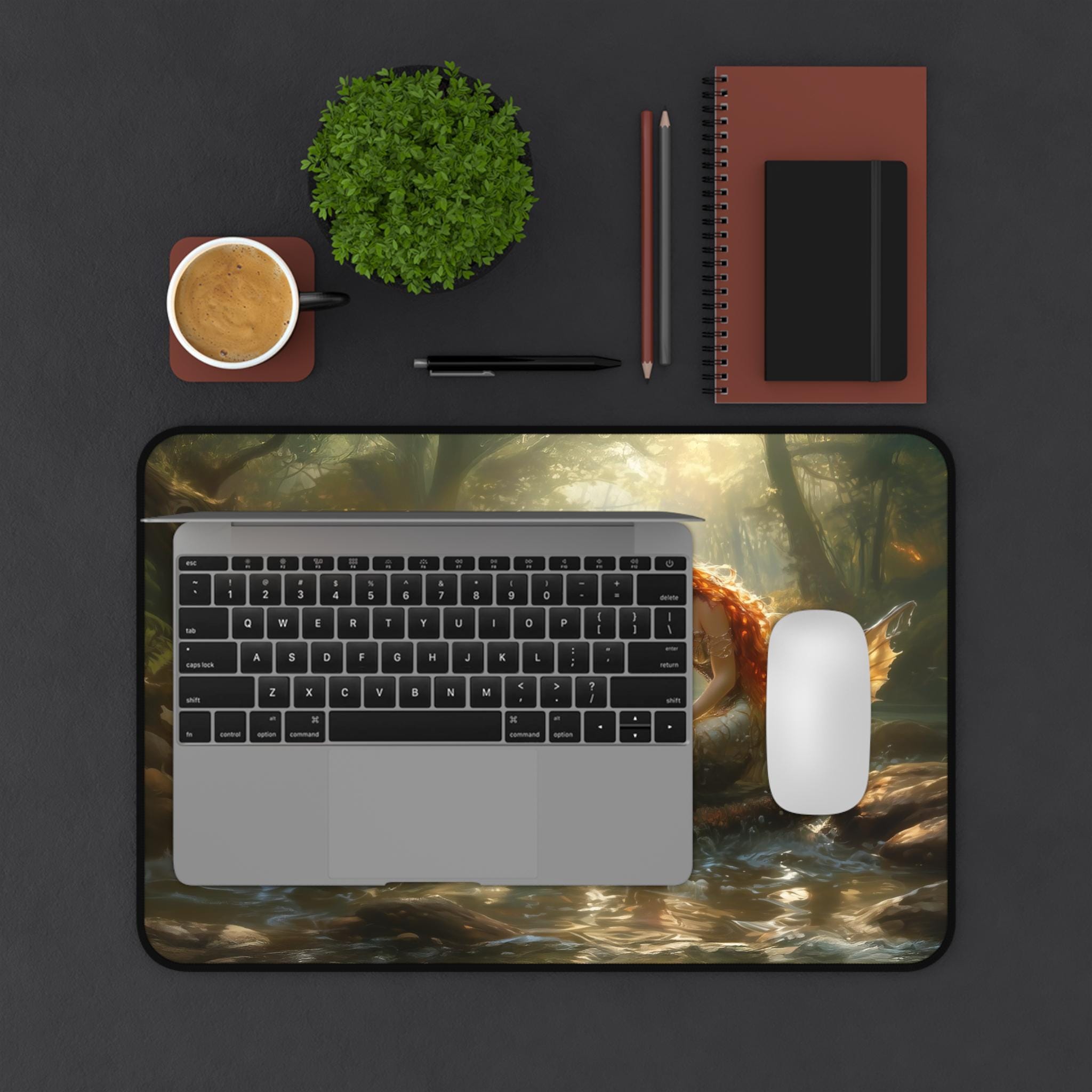 Vintage Little Mermaid Fairy Tale Playmat, Fantasy Desk Mat, Sea Game ...