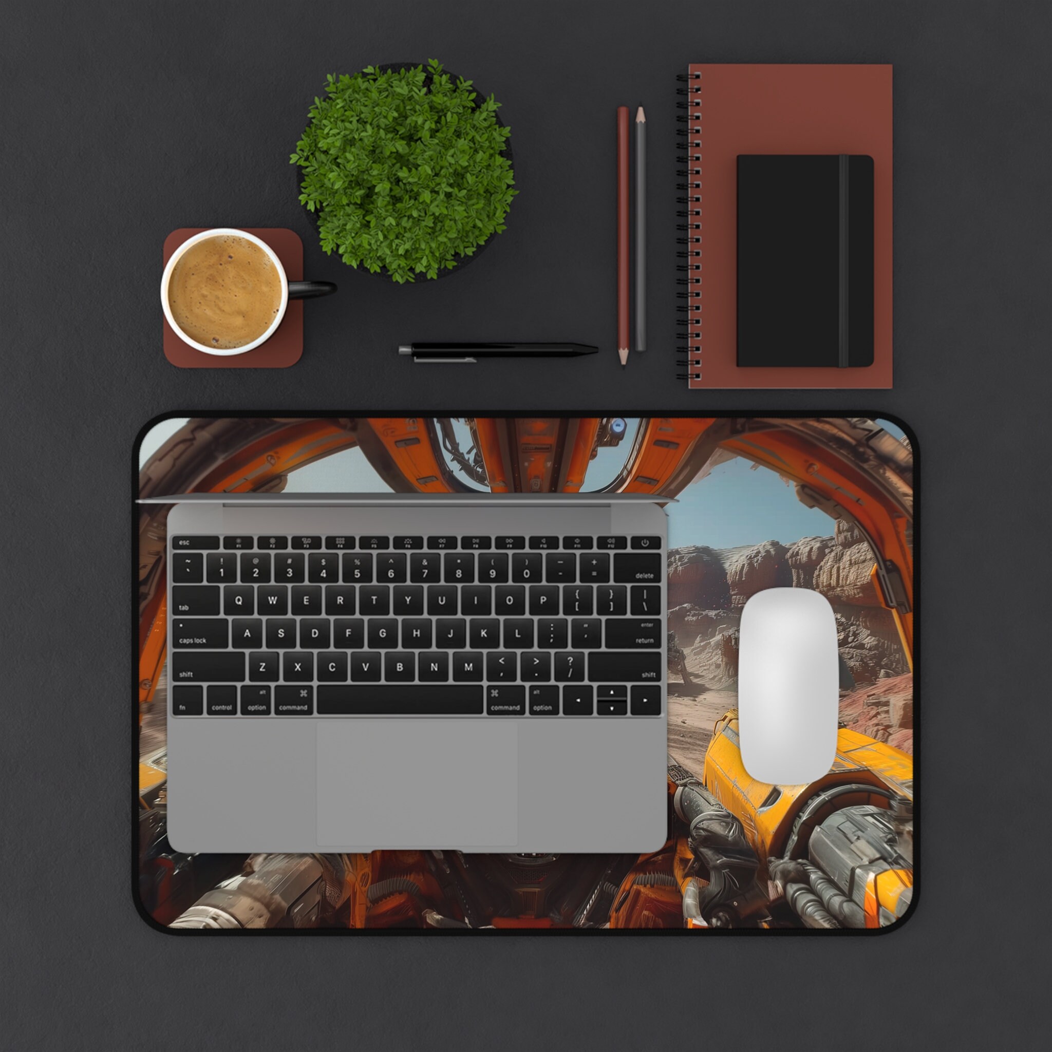 Mech Pilot View Sci-fi Gaming Desk Mat, Mecha, Magic Playmat, TCG ...