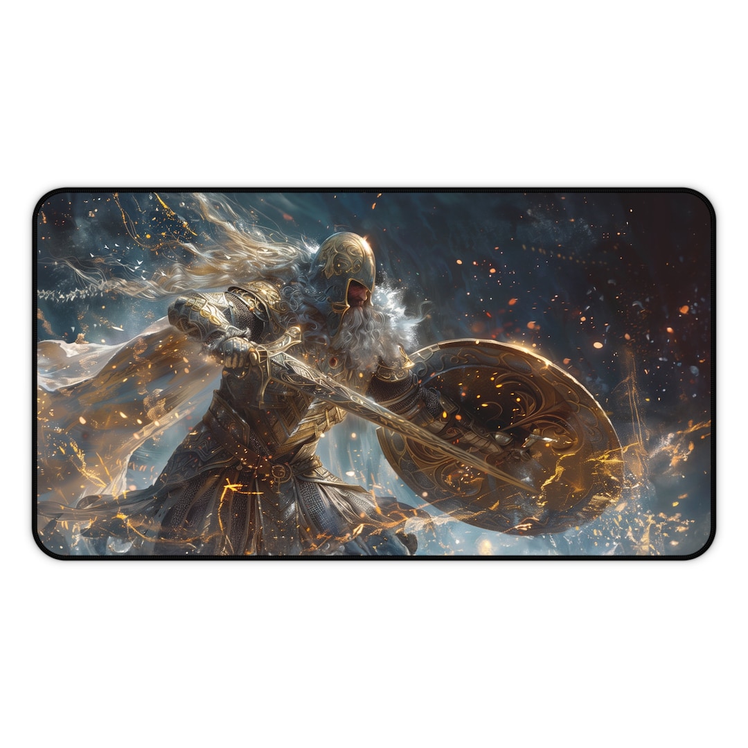 Holy Paladin Head Knight Gaming Desk Mat, Magic Playmat, TCG Playmat ...