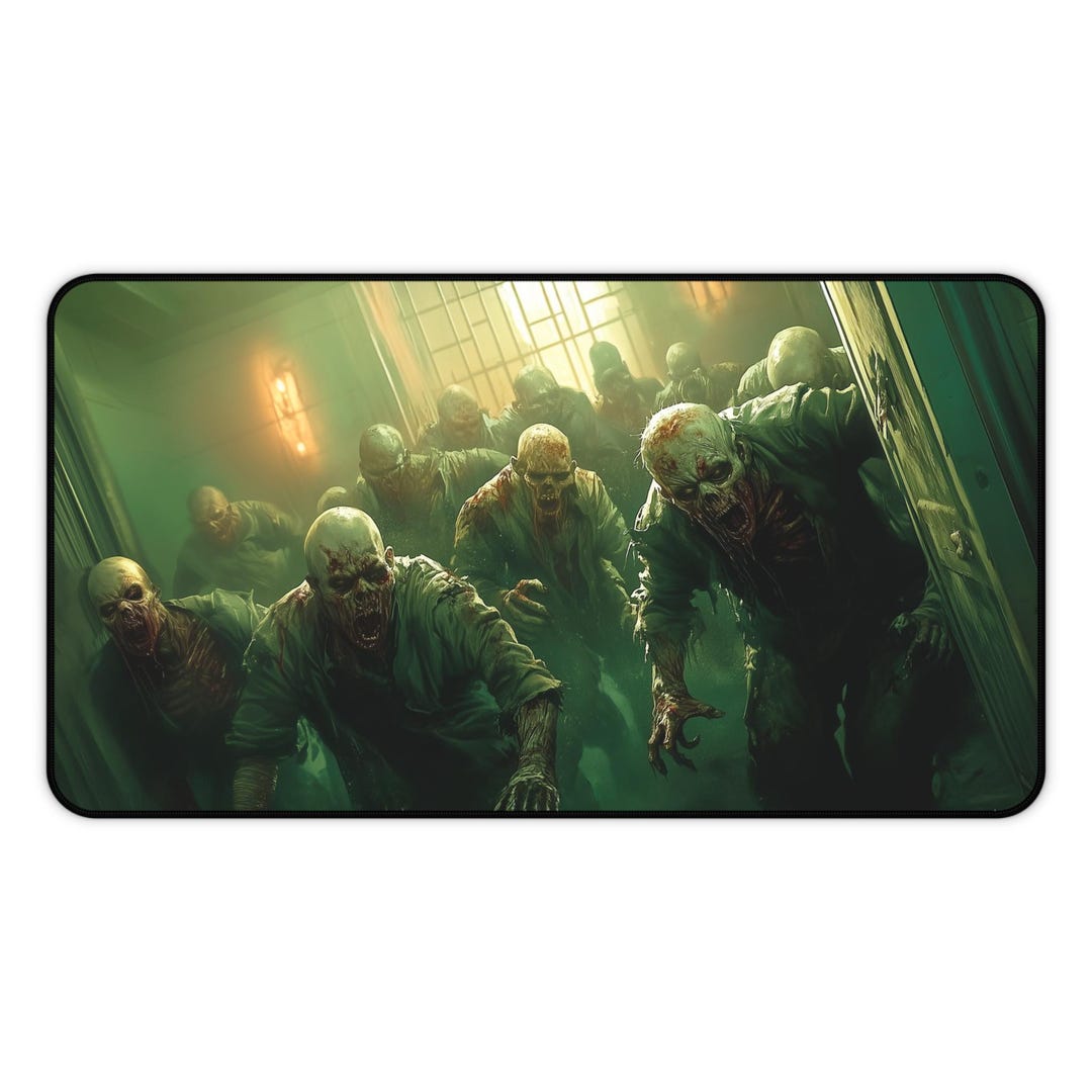 Zombie Playmat, Horror Desk Mat, All You Can Eat Design, Scary Mouse ...