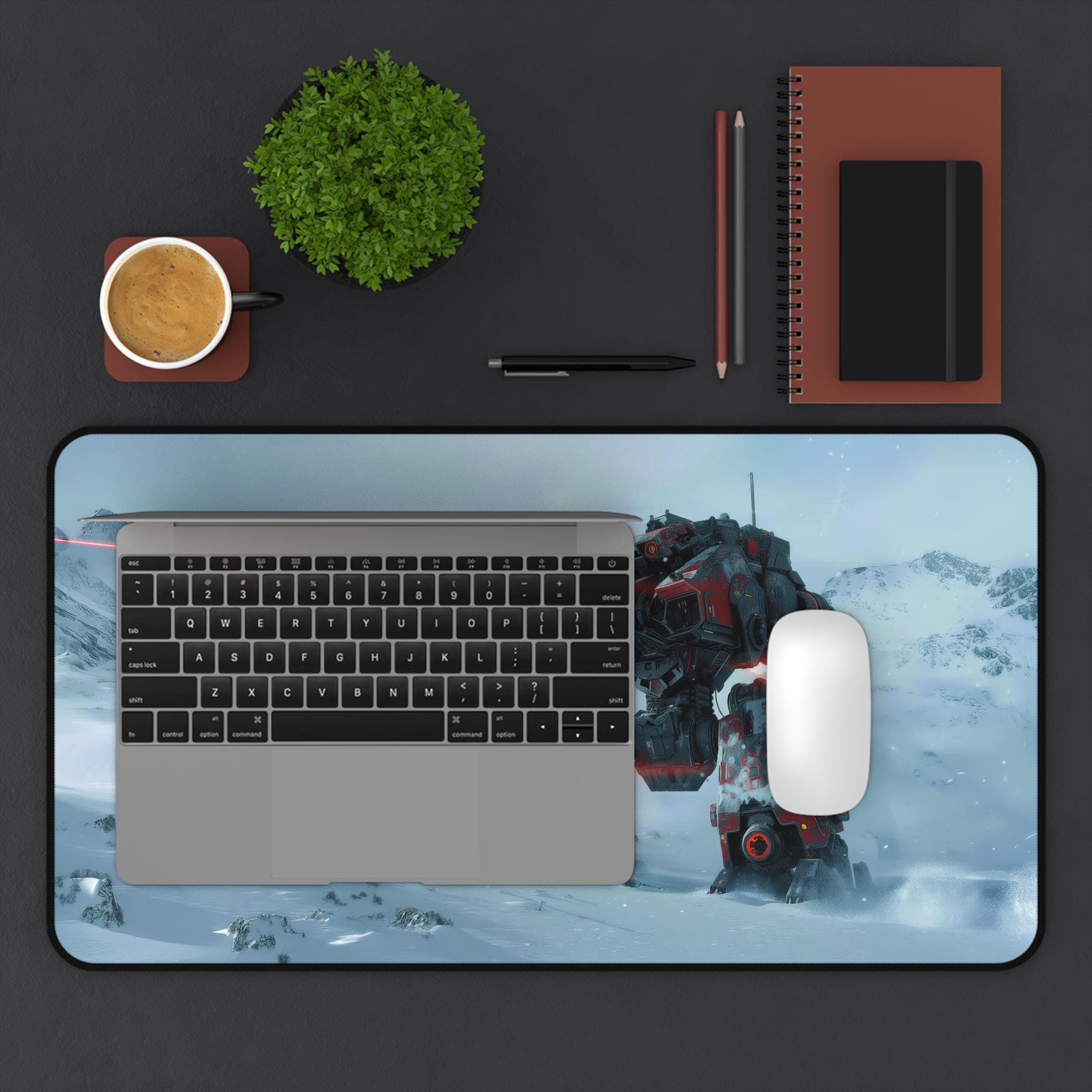 Sci-fi Tundra Walkers Mech Playmat, Gaming Pad, Sci-fi Game Mat, Ice ...