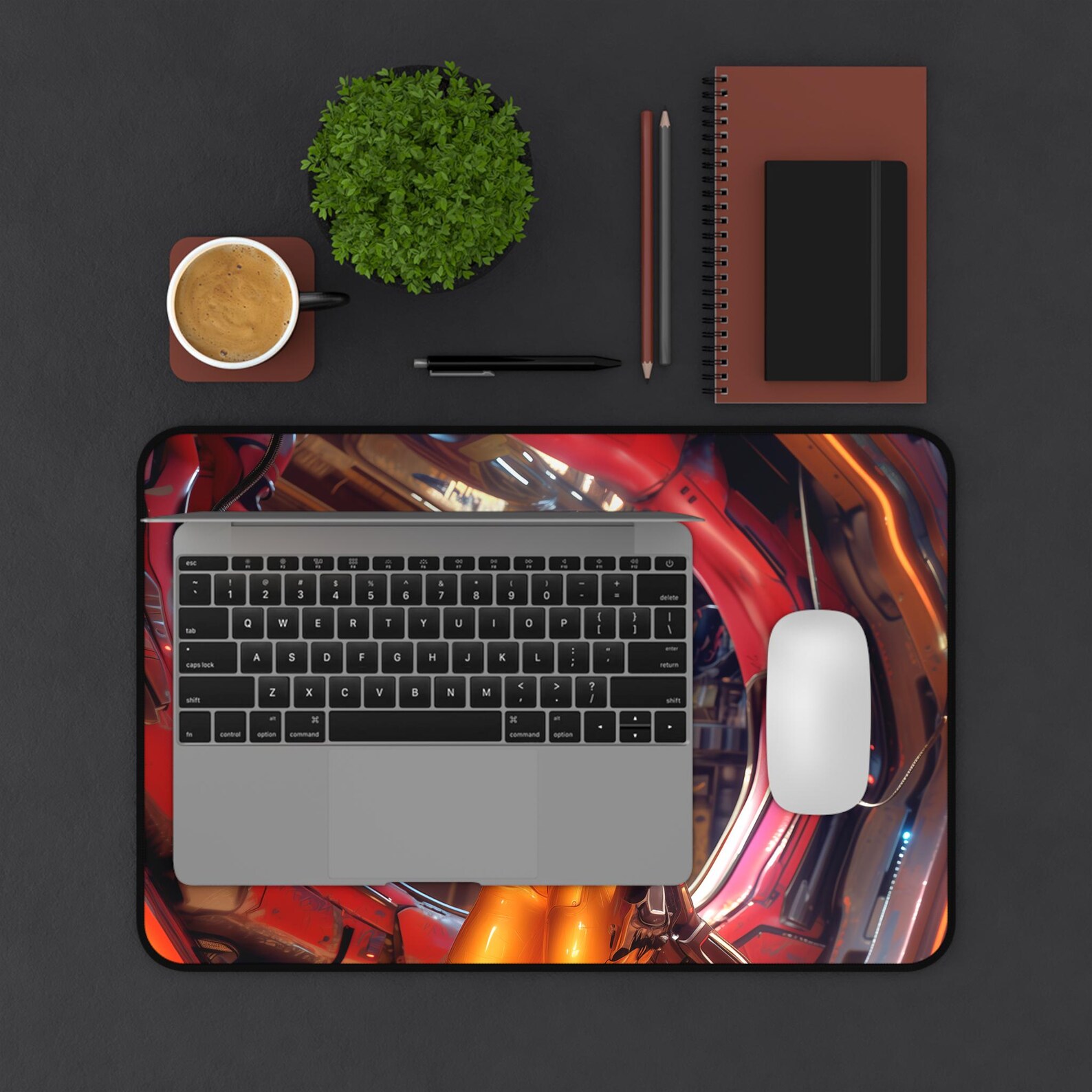 Gaming Desk Mat, Player Two Gamer Girl Sci-fi Gaming Playmat, Video ...