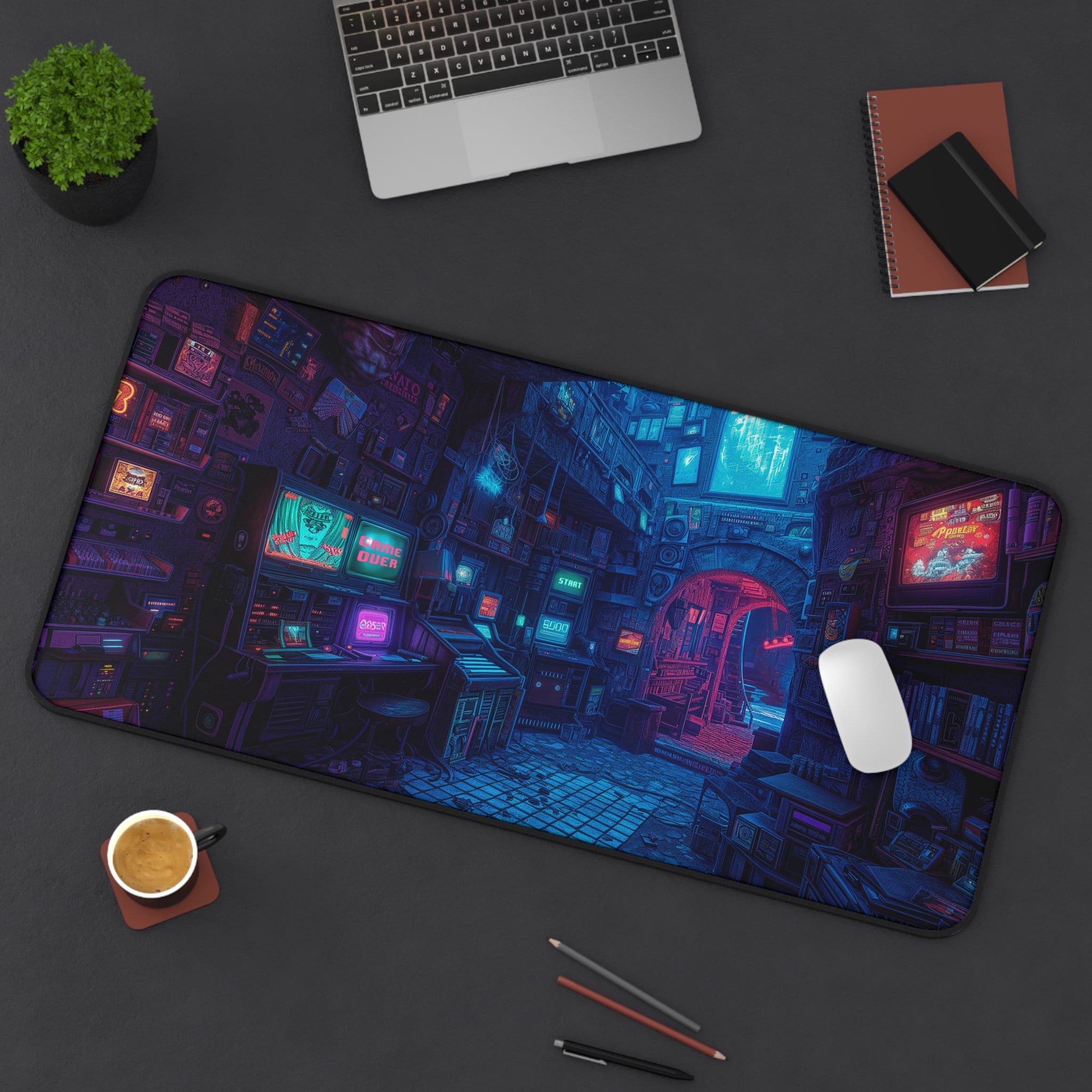 Gamer's Den Cyberpunk Gaming Desk Mat, Magic Playmat, TCG Playmat, MTG ...