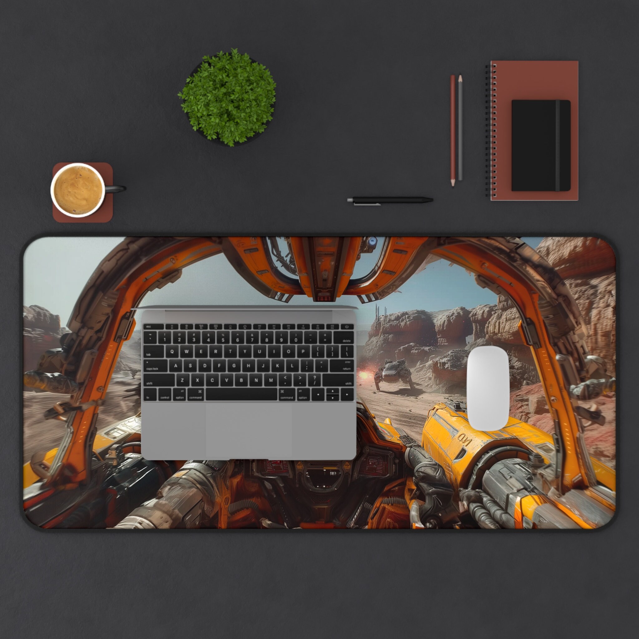 Mech Pilot View Sci-fi Gaming Desk Mat, Mecha, Magic Playmat, TCG ...