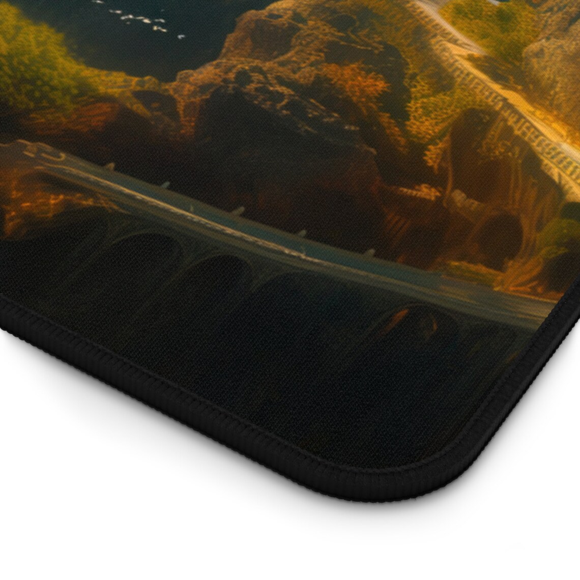 Kingdom of the Elves Fantasy Gaming Desk Mat, Scenic , Elf, TCG Playmat ...