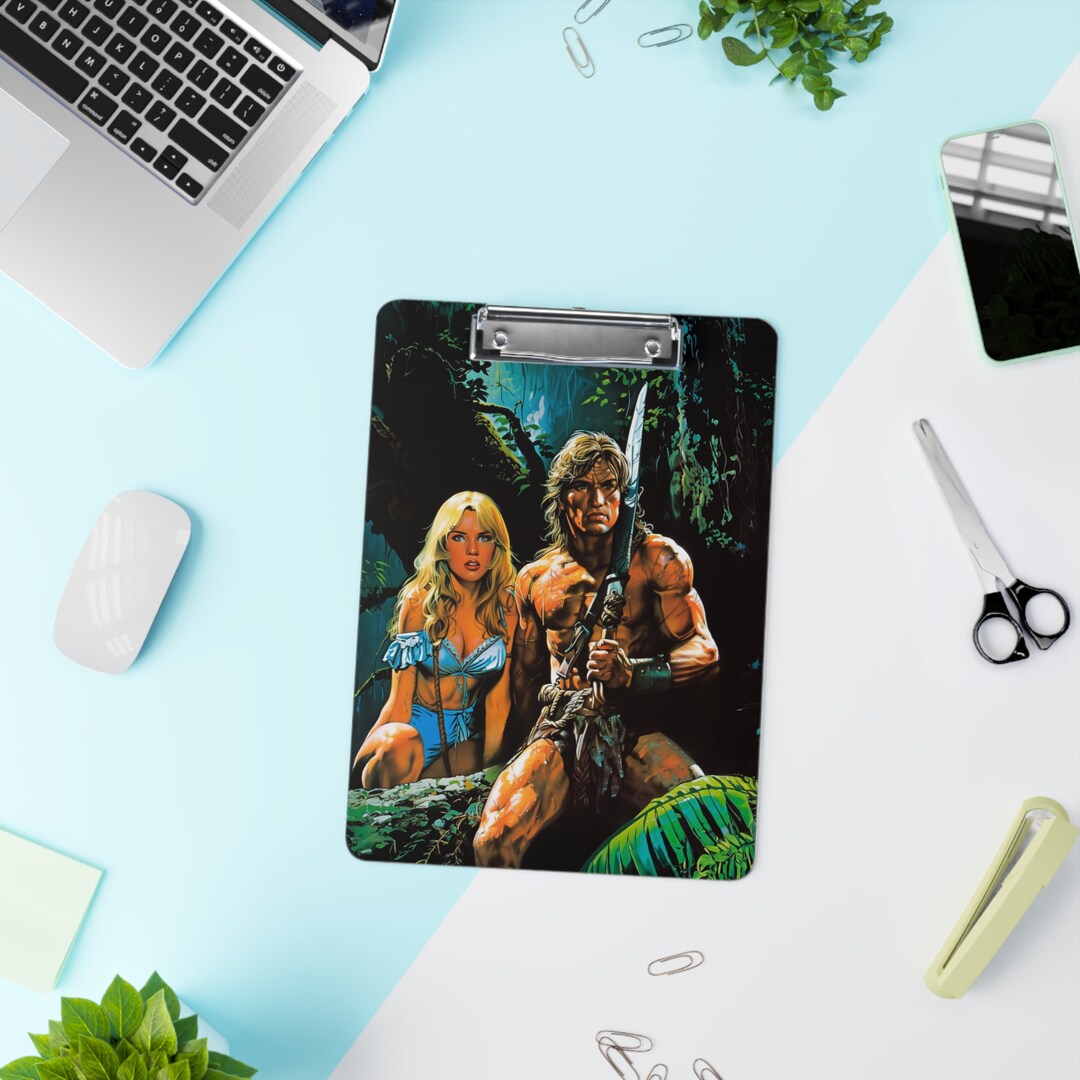 Tarzan and Jane Retro Fantasy Clipboard, Edgar Rice Burroughs, Gifts ...
