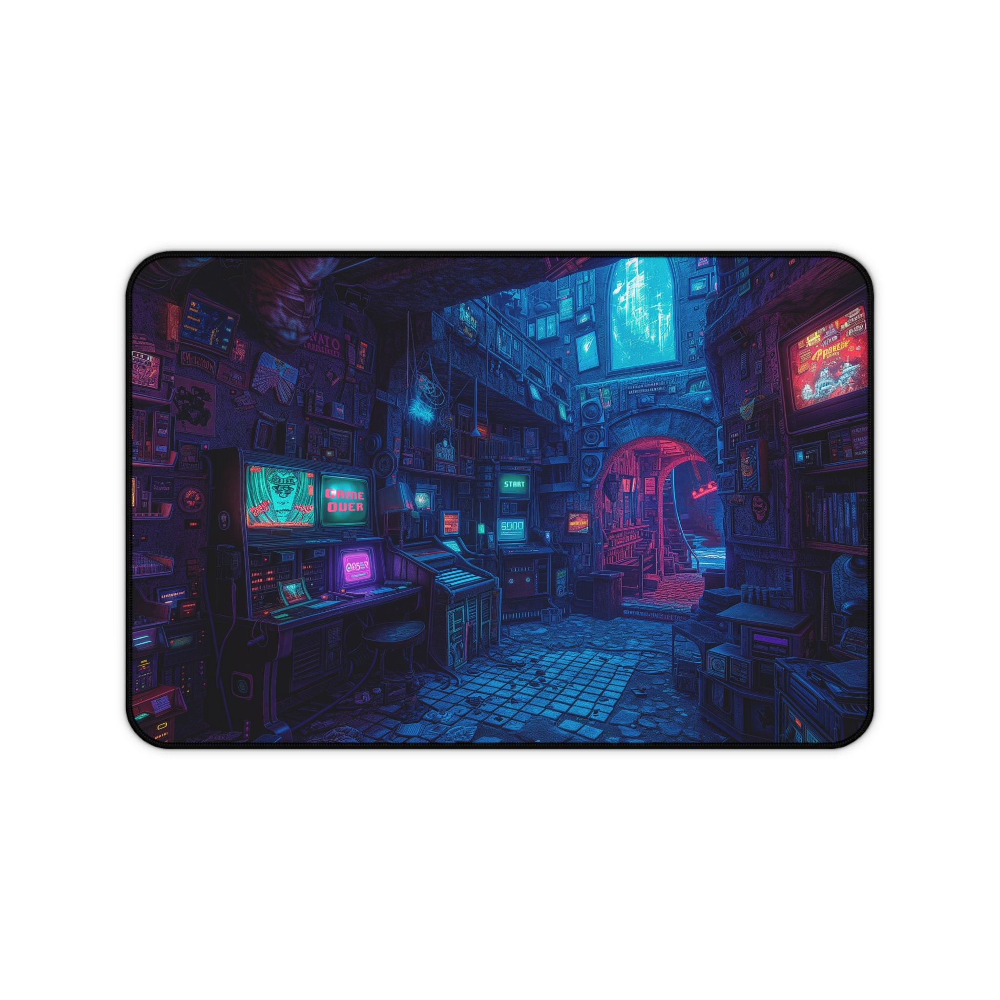 Gamer's Den Cyberpunk Gaming Desk Mat, Magic Playmat, TCG Playmat, MTG ...