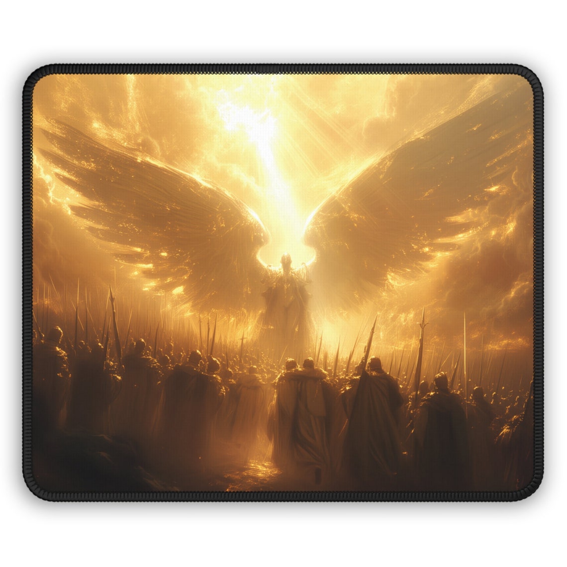 Angel Over the Battlefield Fantasy Gaming Mouse Pad, Angelic, Inspiring ...