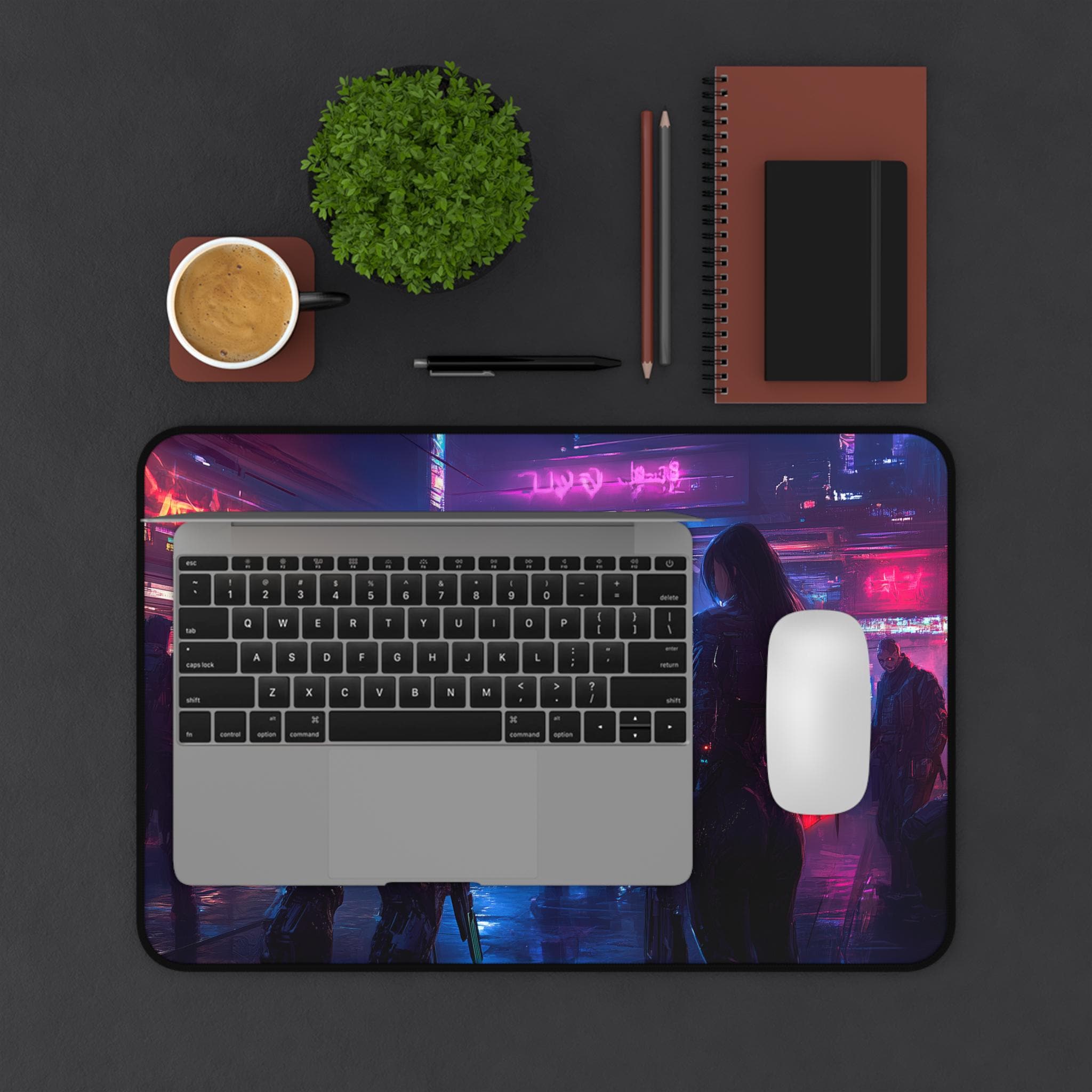 Neon City Streets Sci-fi Gaming Desk Mat, TCG Playmat, MTG Playmat ...