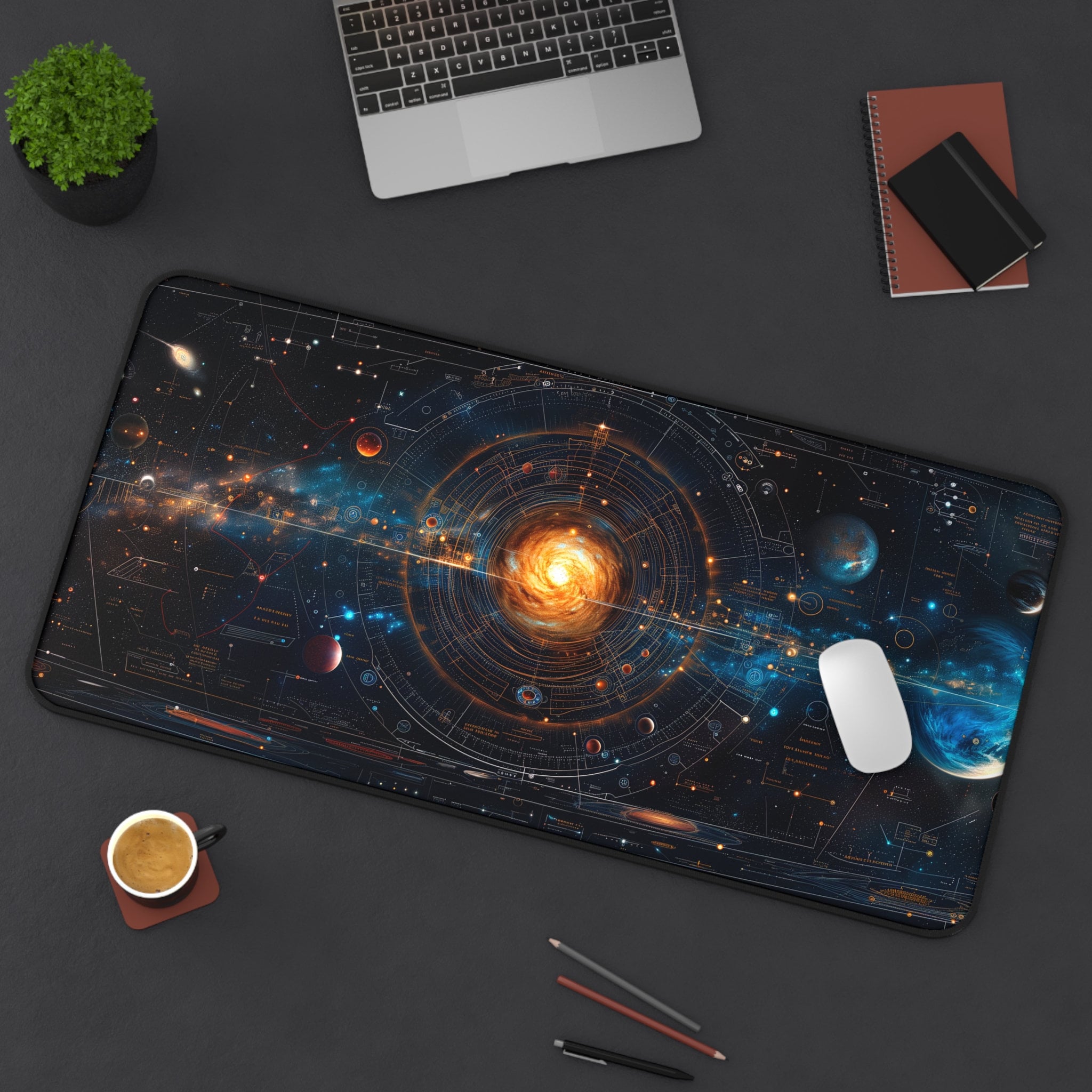 Galaxy Star Chart Sci-fi Gaming Desk Mat, Magic Playmat, TCG Playmat ...