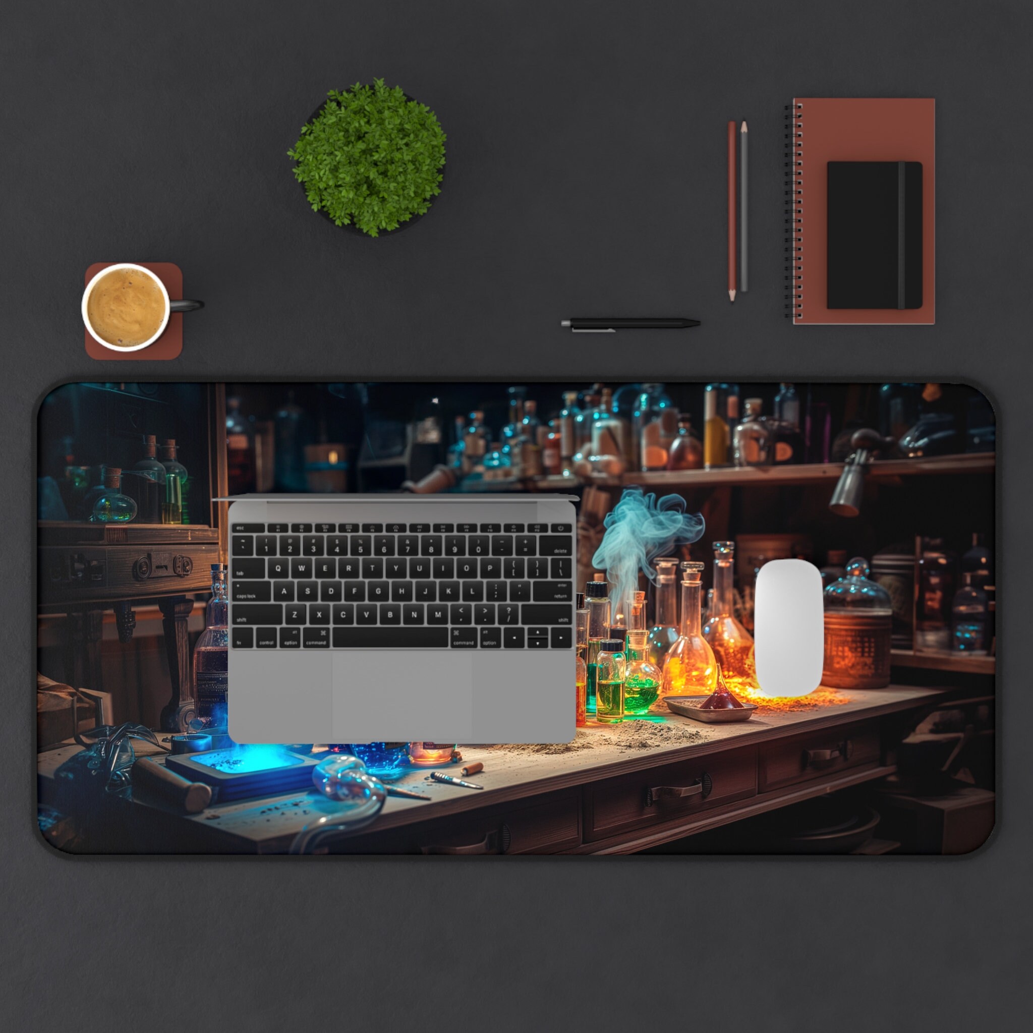 Alchemist Workshop Fantasy Gaming Desk Mat, Magic Playmat, TCG Playmat ...