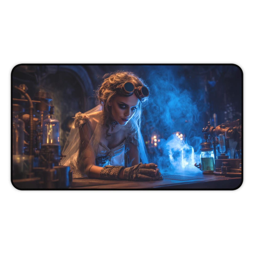 Steampunk Alchemist Desk Mat, Gothic Fantasy Playmat, Alternative ...