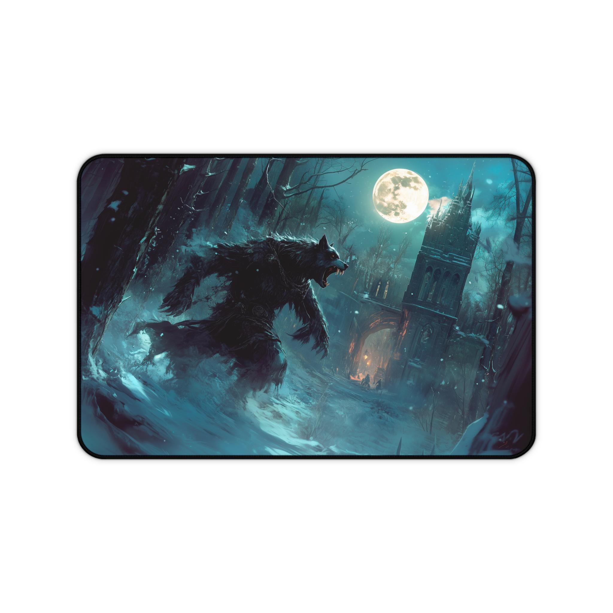 Beast at the Gates Werewolf Gaming Desk Mat, Magic, TCG Playmat, MTG ...
