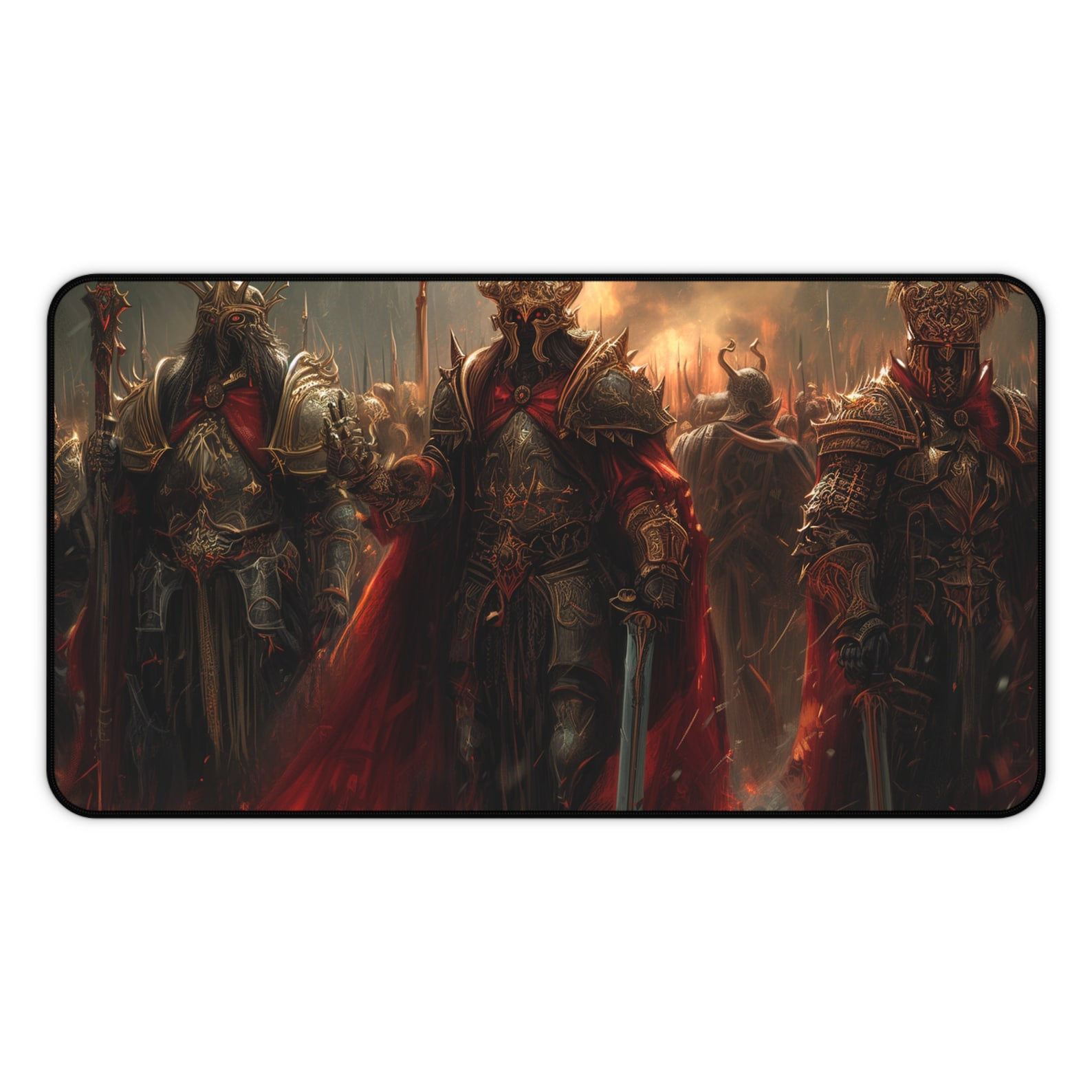 Hell Knights Fantasy Gaming Desk Mat, Magic Playmat, TCG Playmat, MTG ...