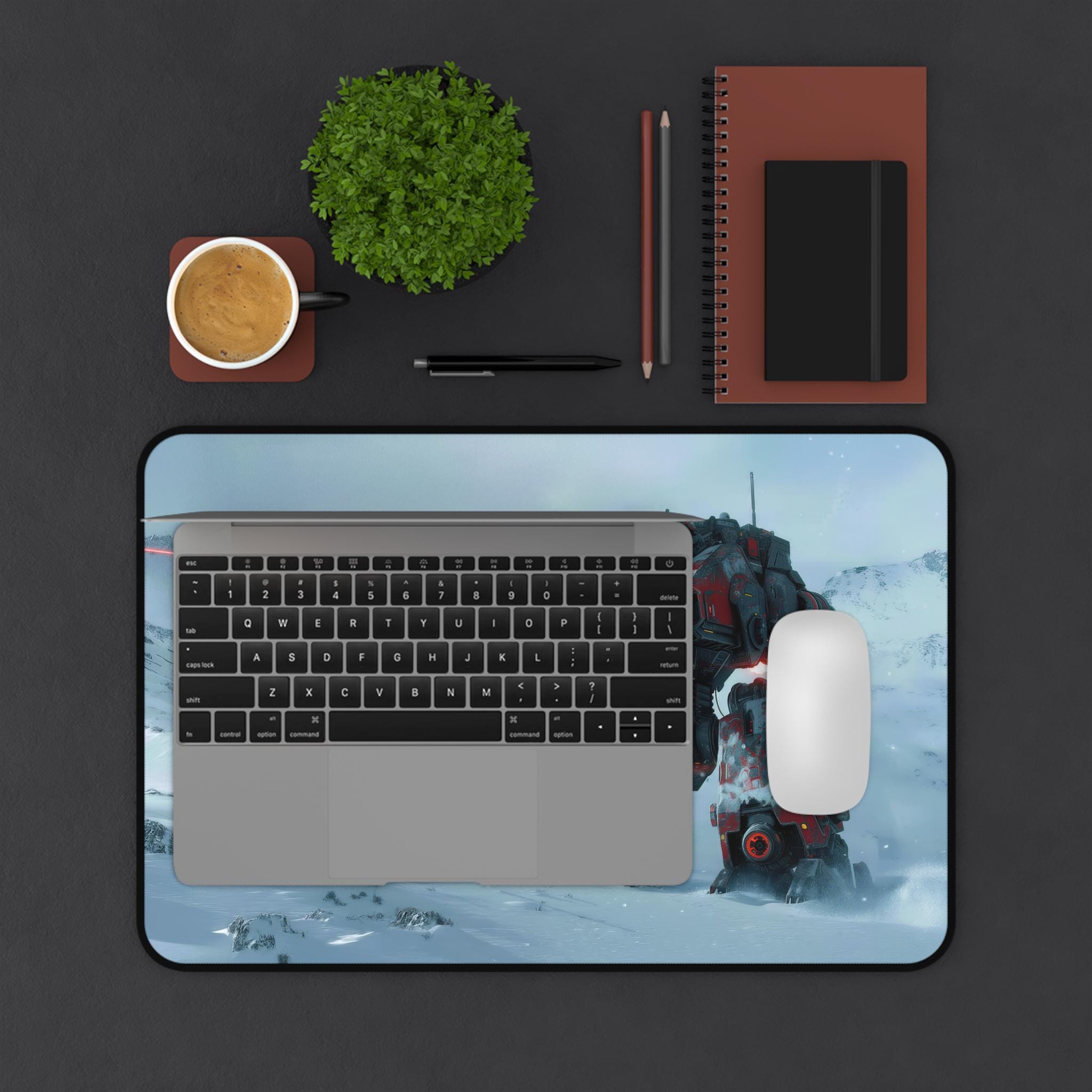 Sci-fi Tundra Walkers Mech Playmat, Gaming Pad, Sci-fi Game Mat, Ice ...