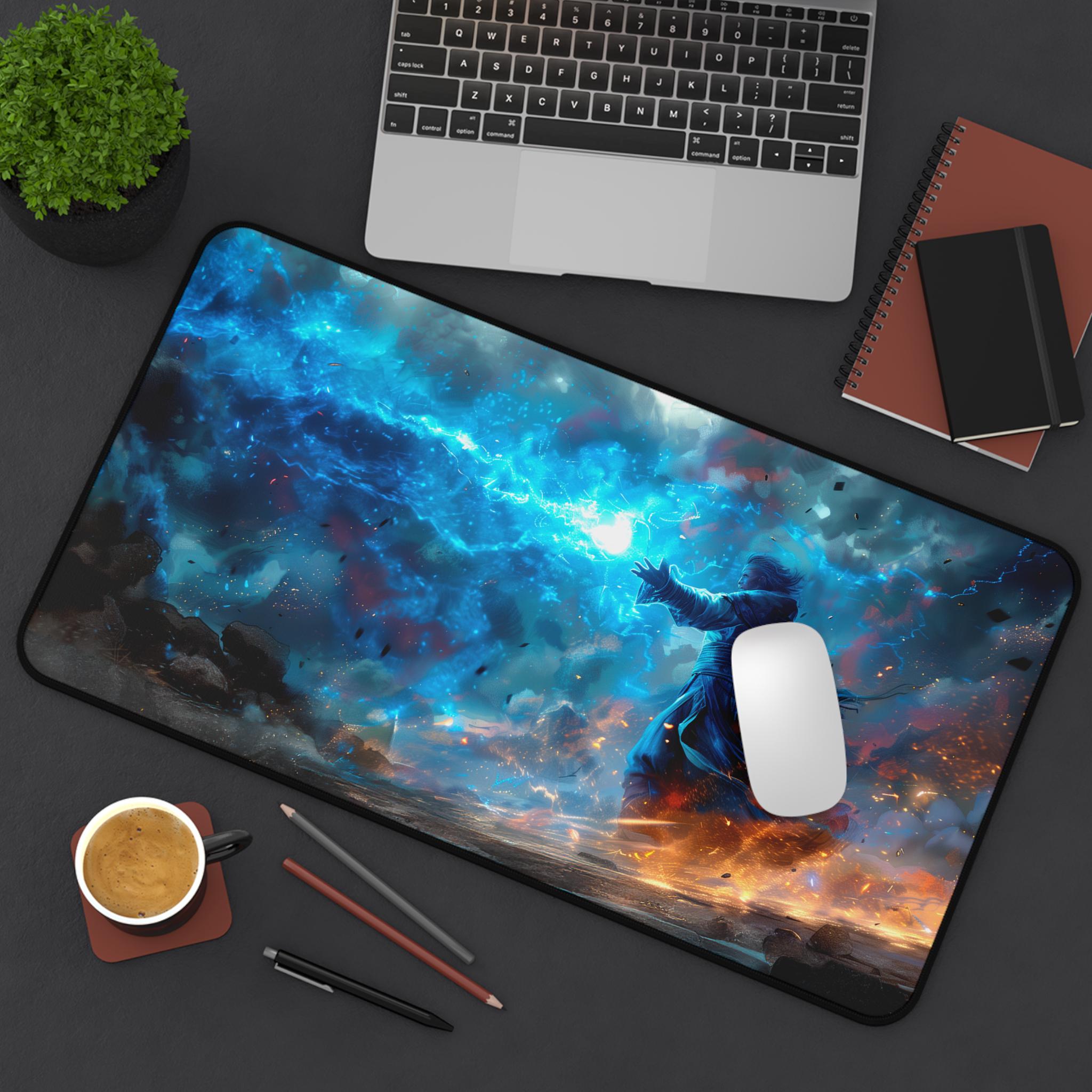 I Cast Lightning Bolt Fantasy Gaming Desk Mat, Spell Caster Playmat ...