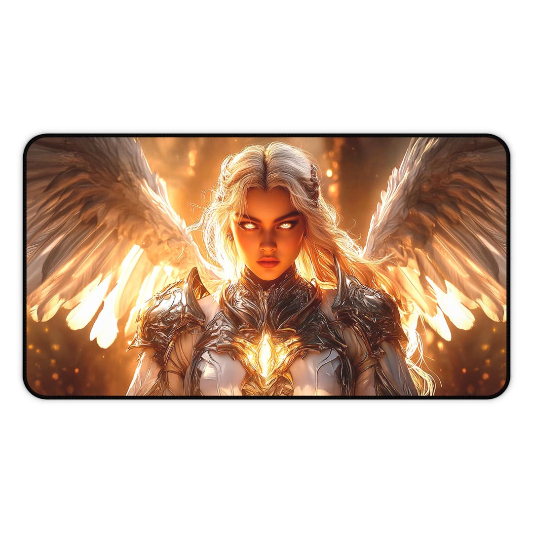 Guardian Angel Desk Mat, Angelic Playmat, MTG Gaming Accessories, Cute ...
