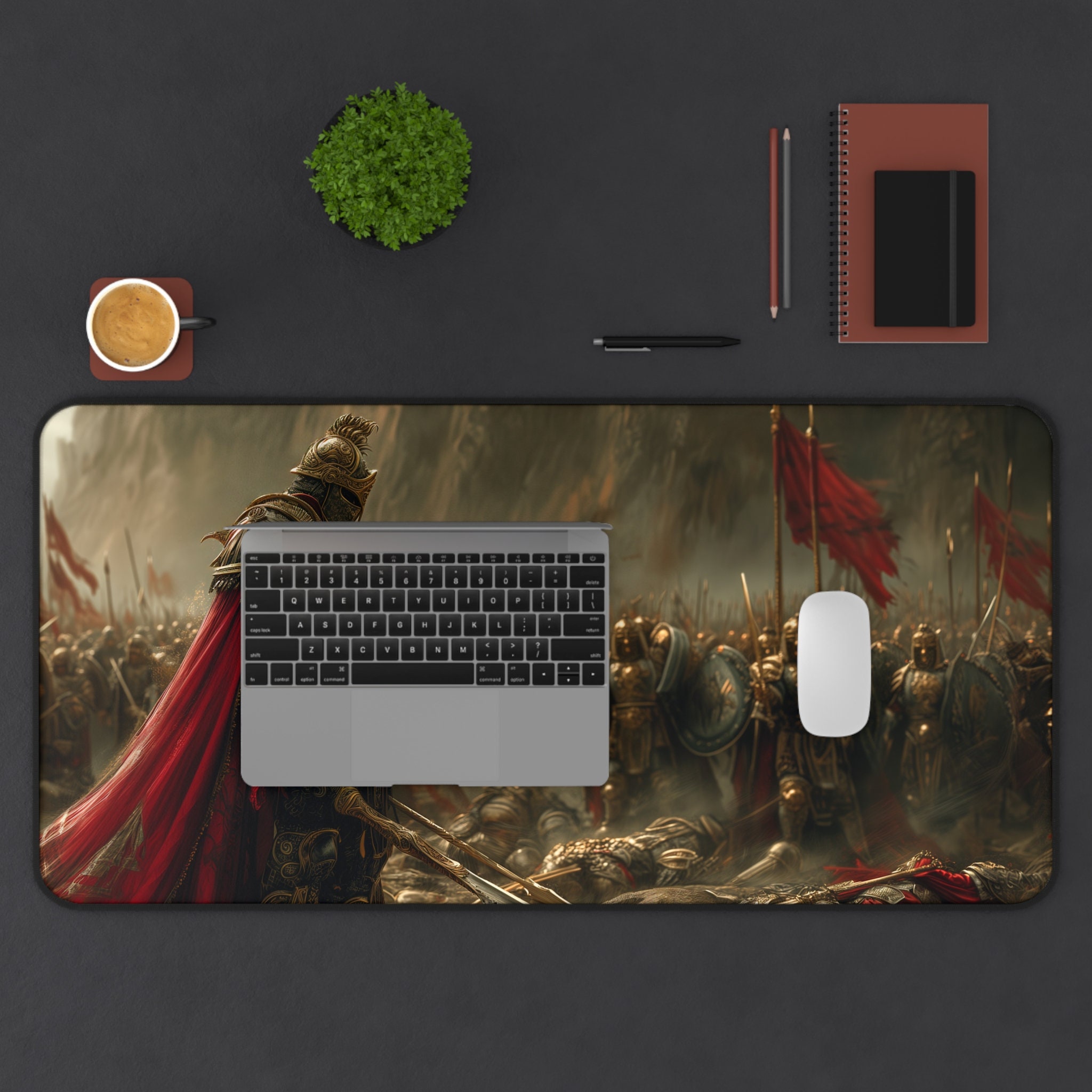 Black Knight Undefeated Fantasy Gaming Desk Mat, Magic Playmat, TCG ...