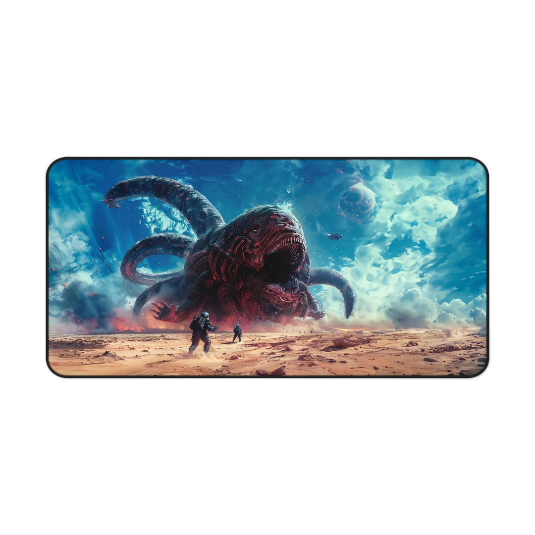 Elder Alien Space Worm Gaming Desk Mat, Sci-fi Playmat, TCG Playmat ...