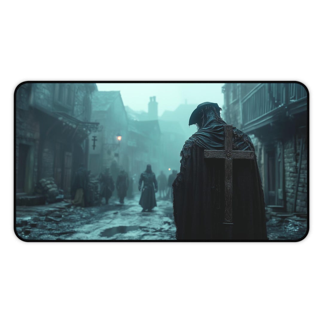 Vampire Hunter Arrives Gaming Desk Mat, Magic Playmat, TCG Playmat, MTG ...