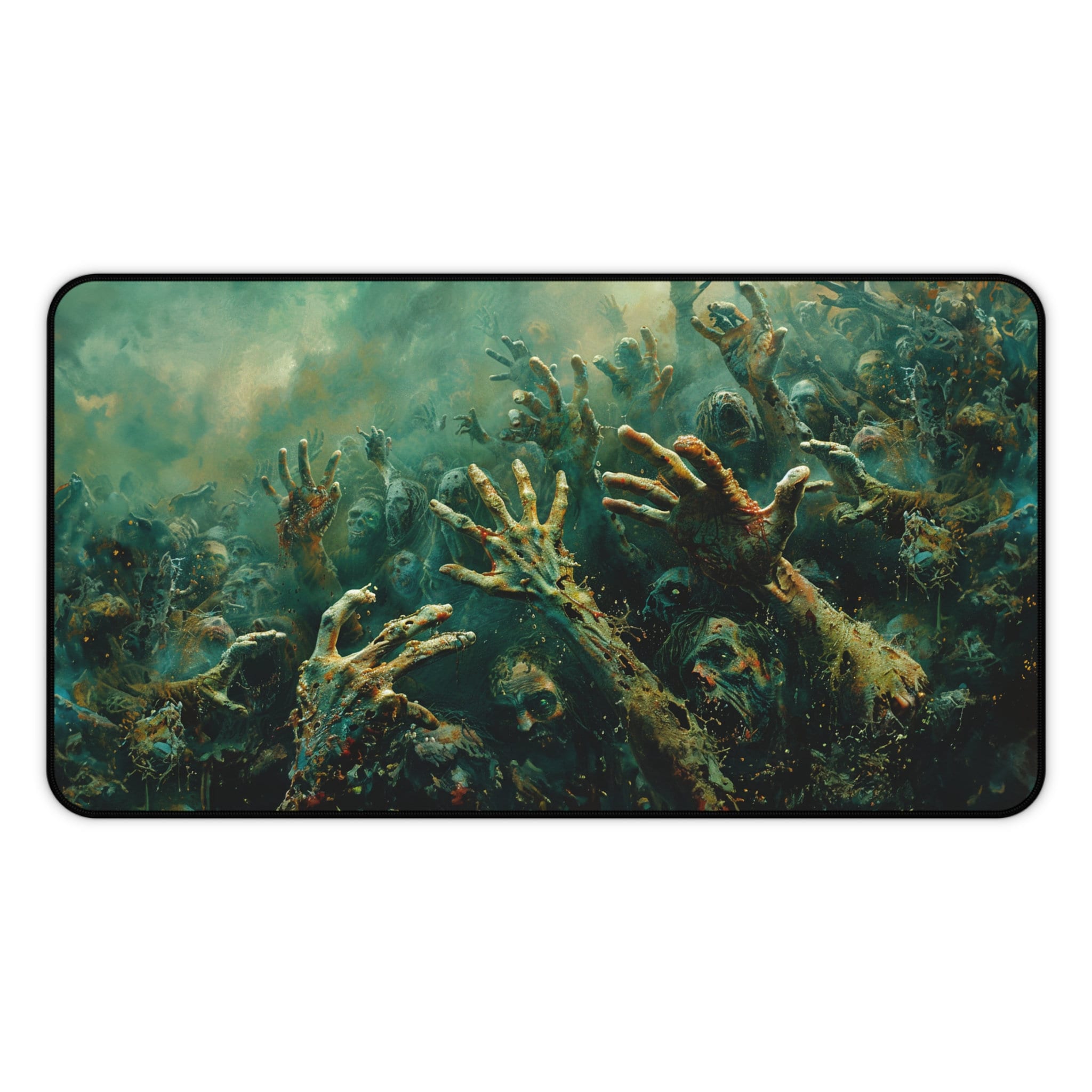 Zombie Nightmare Gaming Desk Mat, Undead Horde, Magic Playmat, TCG ...