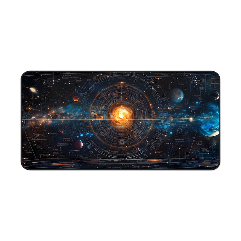 Galaxy Star Chart Sci-fi Gaming Desk Mat, Magic Playmat, TCG Playmat ...