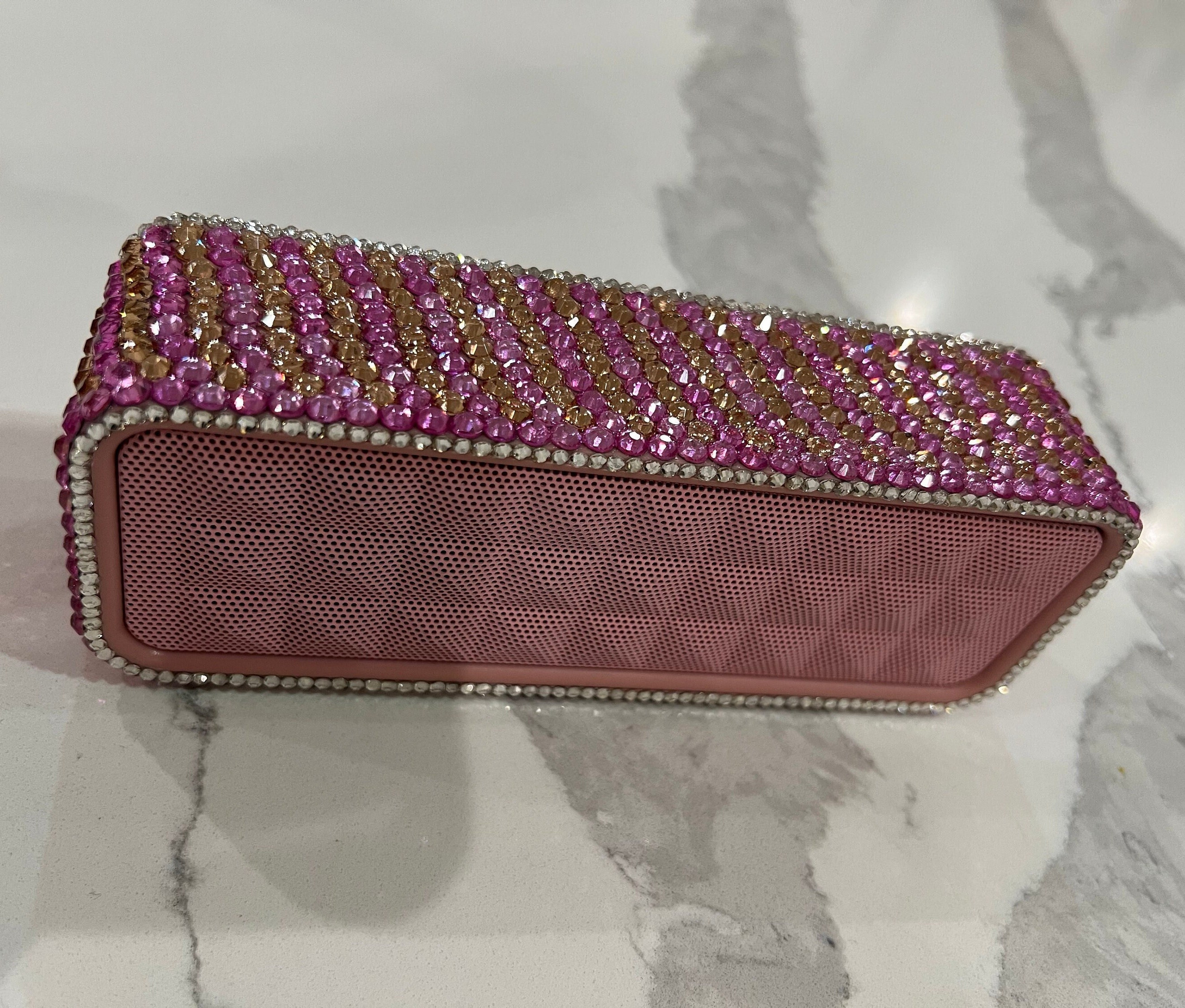 Bedazzled Rhinestone Bluetooth Speaker - Etsy