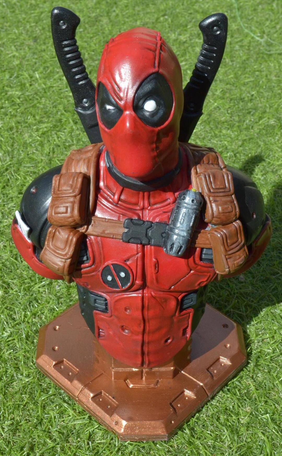 Deadpool 3D Printed, Hand Painted Bust - Etsy