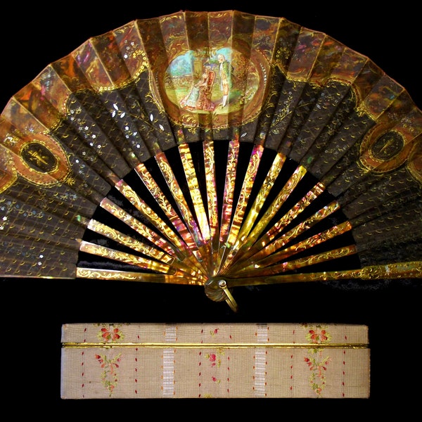 Antique Hand Fan - Etsy