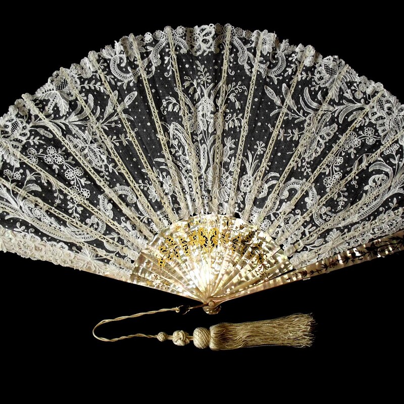 Victorian Fashion Fans - Etsy