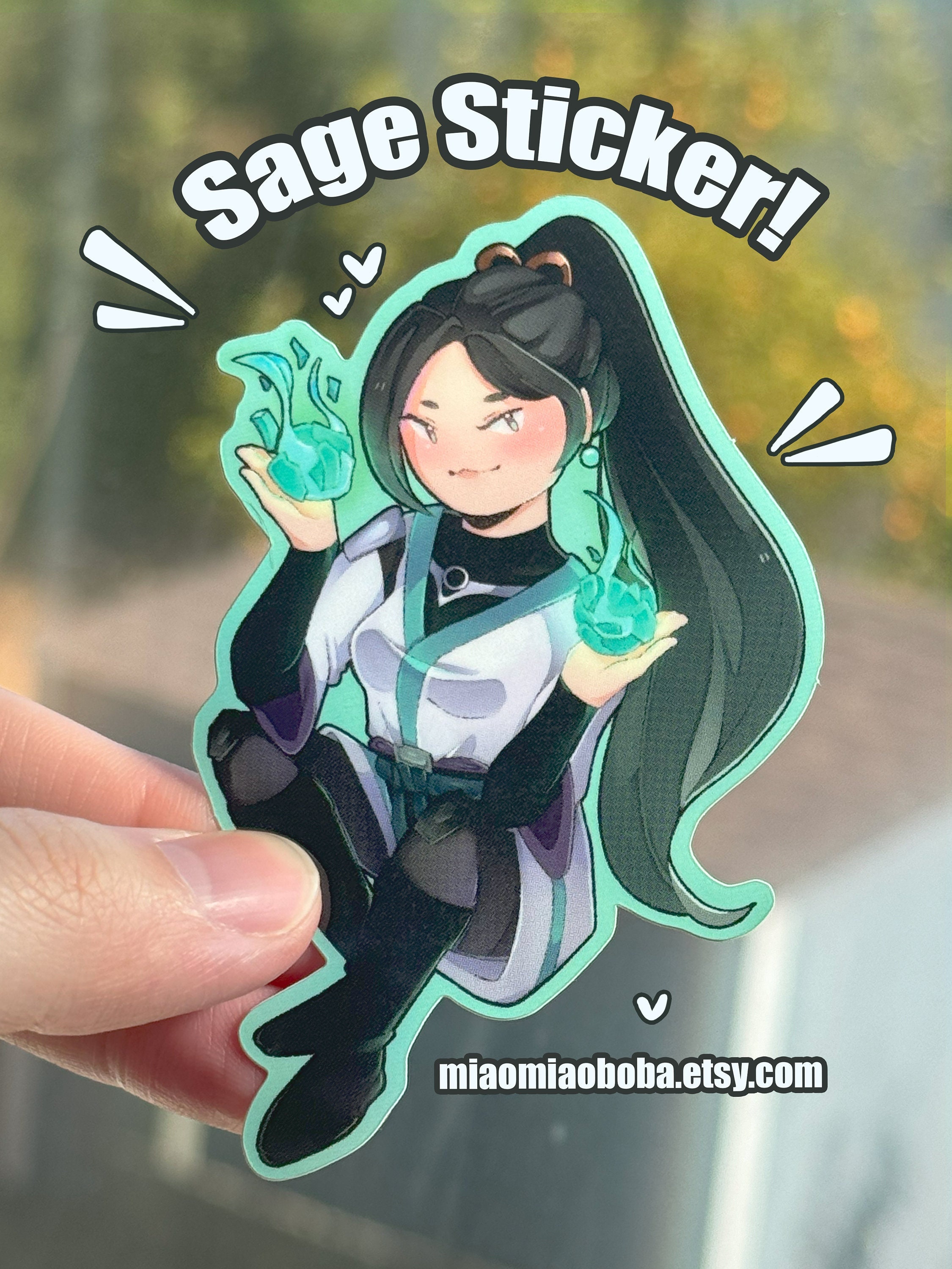 VALORANT Sage Chibi Glossy Sticker - Etsy