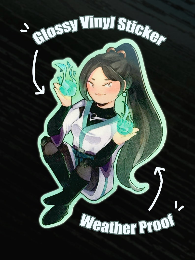 VALORANT Sage Chibi Glossy Sticker - Etsy