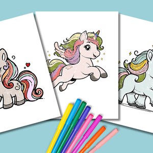 20 Cute Unicorn Coloring Pages for Kids, Fun Activity for Girls ...
