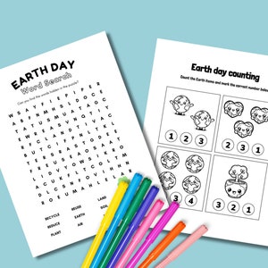 Earth Day Activity Pack,printable Coloring Pages and Educational Games ...