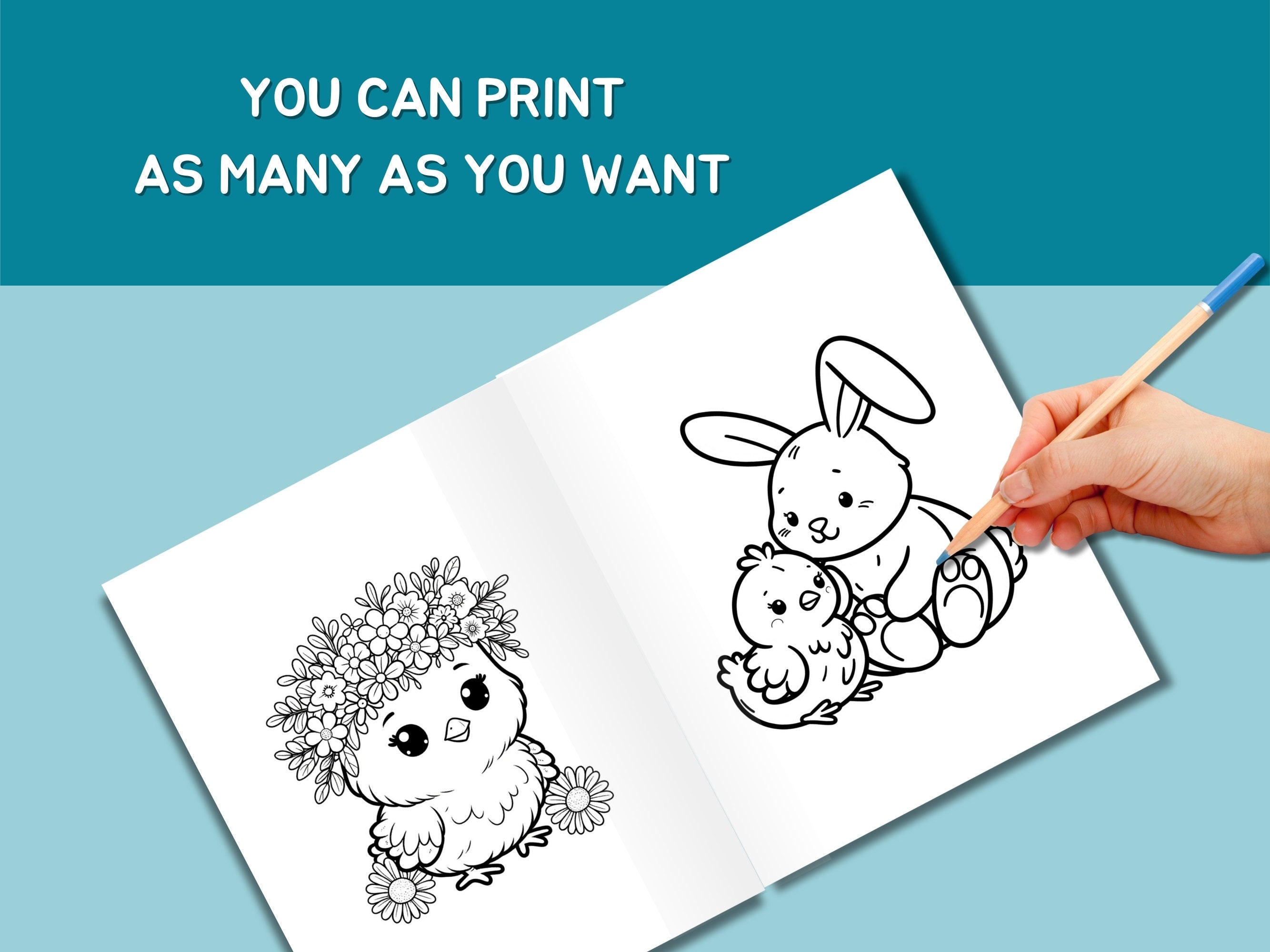 Easter Coloring Pages for Kids , Fun Activity for Young Learners ...