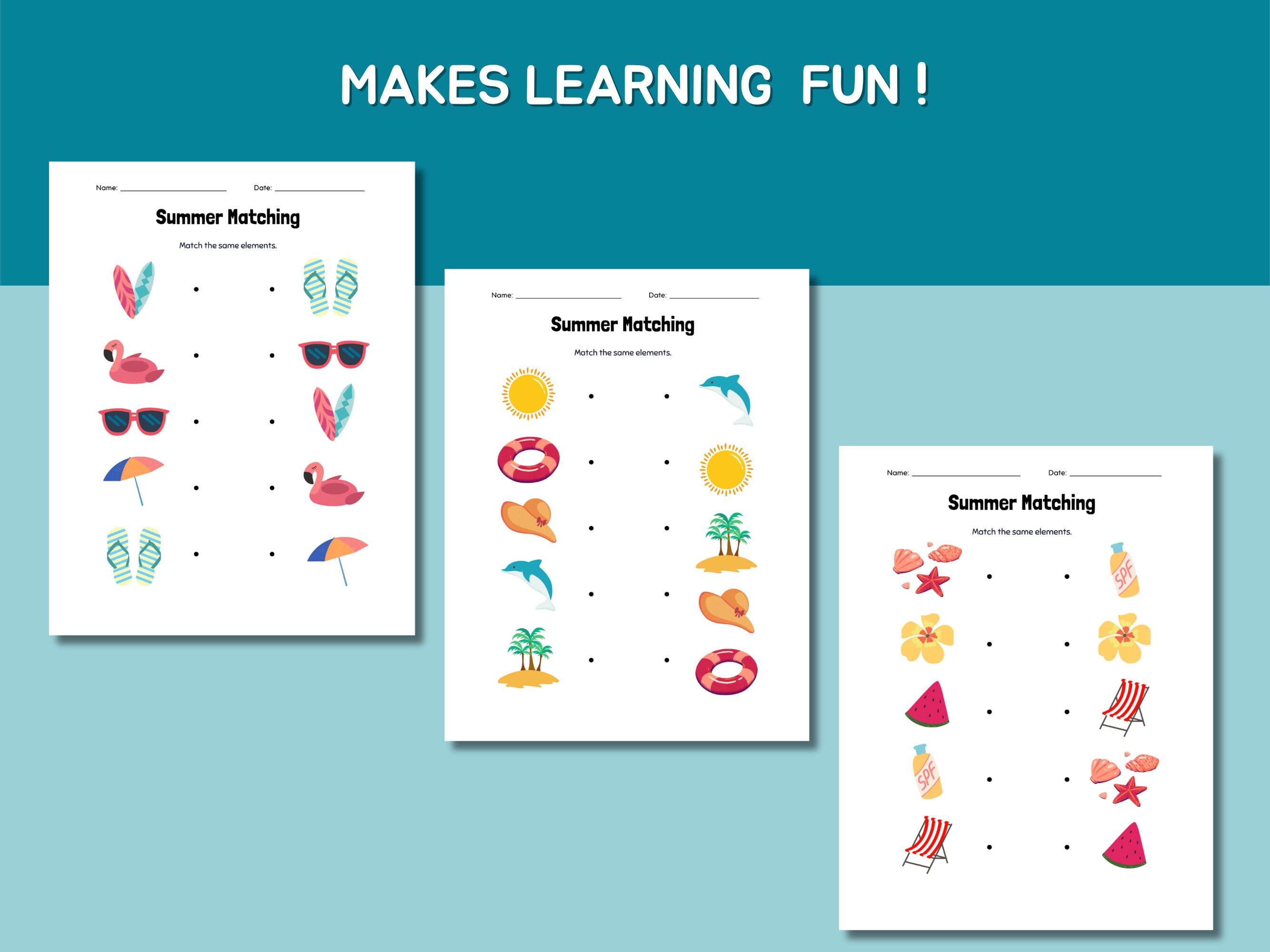 Summer Activity Pack,printable Worksheet for Kids, Fun Educational ...