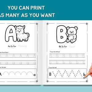 Alphabet Tracing Worksheets for Kids, Fun and Educational Alphabet ...