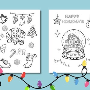 Christmas Coloring Page for Kids, Kids Coloring Practice,28 Printable ...
