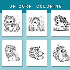 20 Cute Unicorn Coloring Pages for Kids, Fun Activity for Girls ...