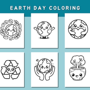 Earth Day Activity Pack,printable Coloring Pages and Educational Games ...