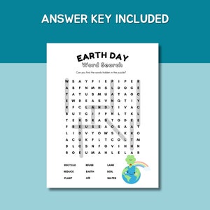 Earth Day Activity Pack,printable Coloring Pages and Educational Games ...