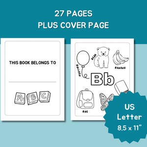 Alphabet Coloring Pages, Preschool Coloring Pages, Educational ABC ...