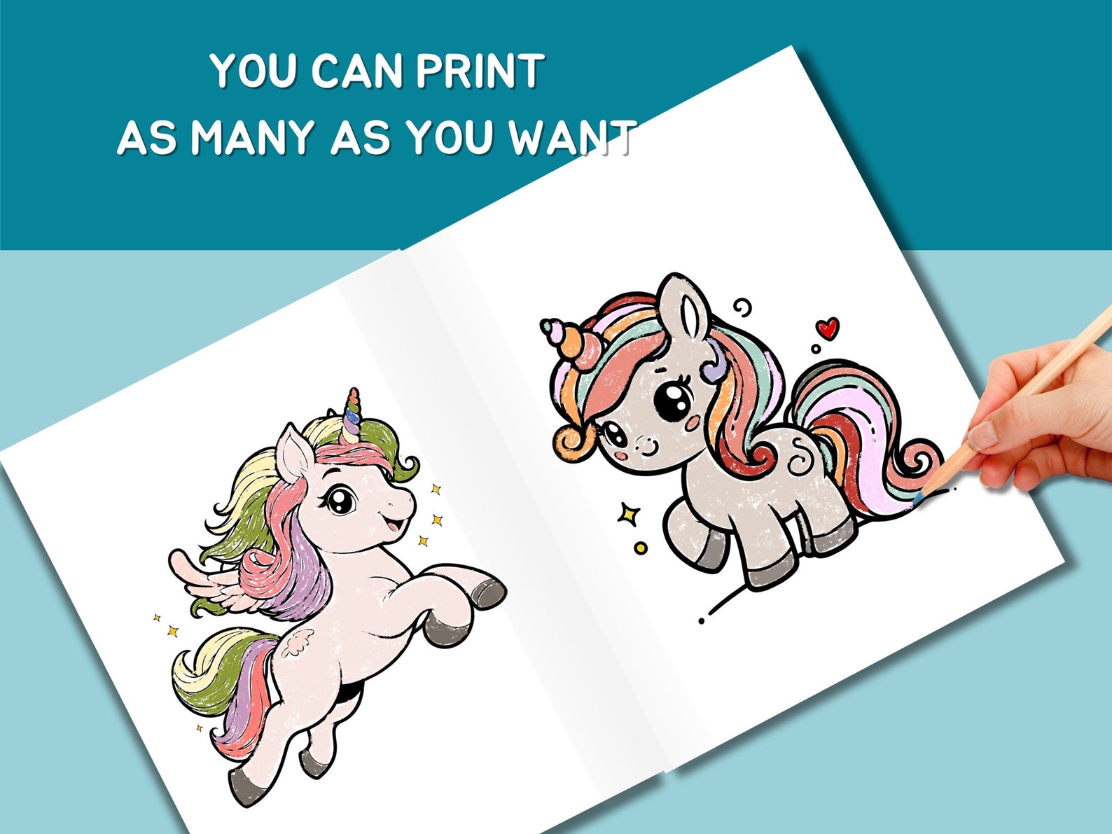 20 Cute Unicorn Coloring Pages for Kids, Fun Activity for Girls ...