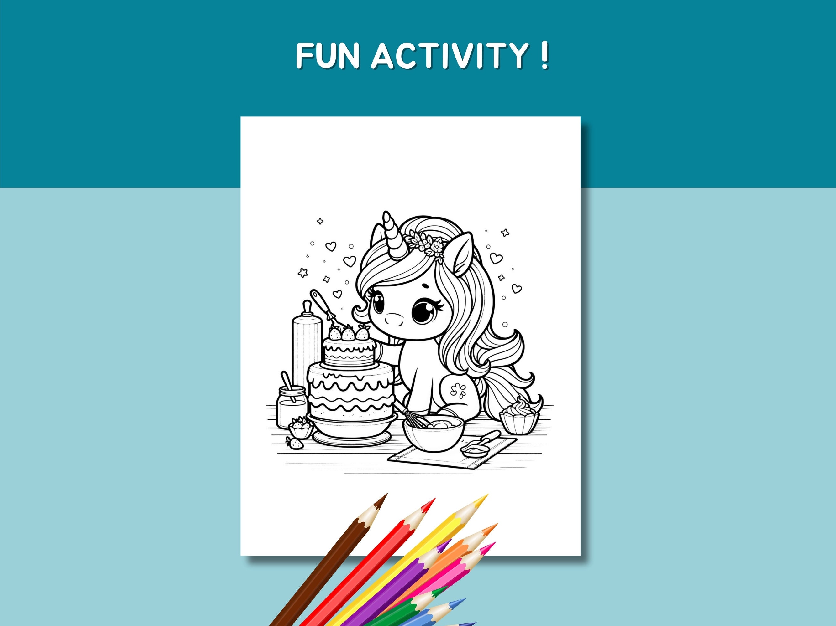 20 Cute Unicorn Coloring Pages for Kids, Fun Activity for Girls ...