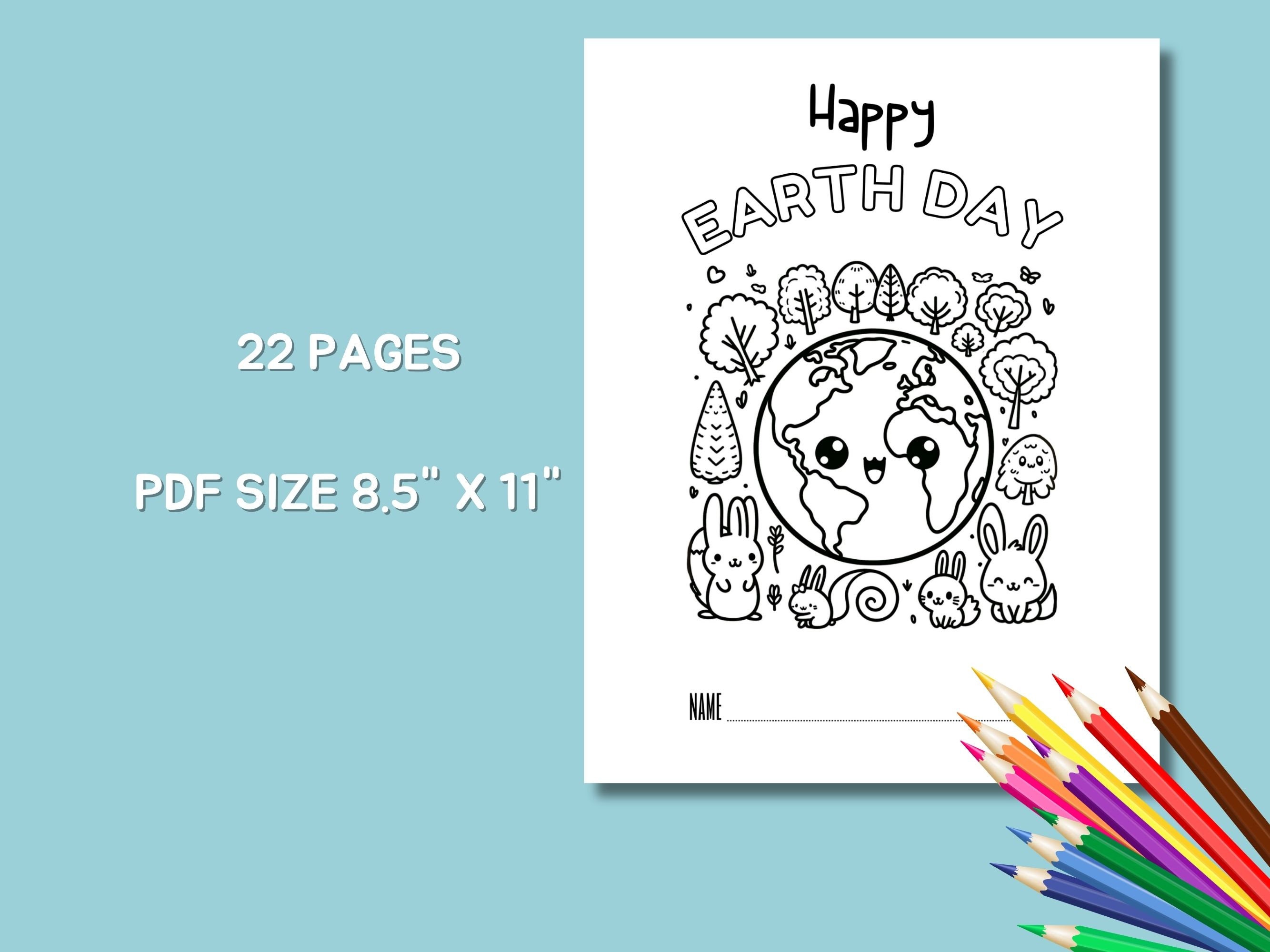 Earth Day Activity Pack,printable Coloring Pages and Educational Games ...