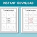Prek 1-10 Number Tracing Worksheet, Handwriting Practice Worksheets ...