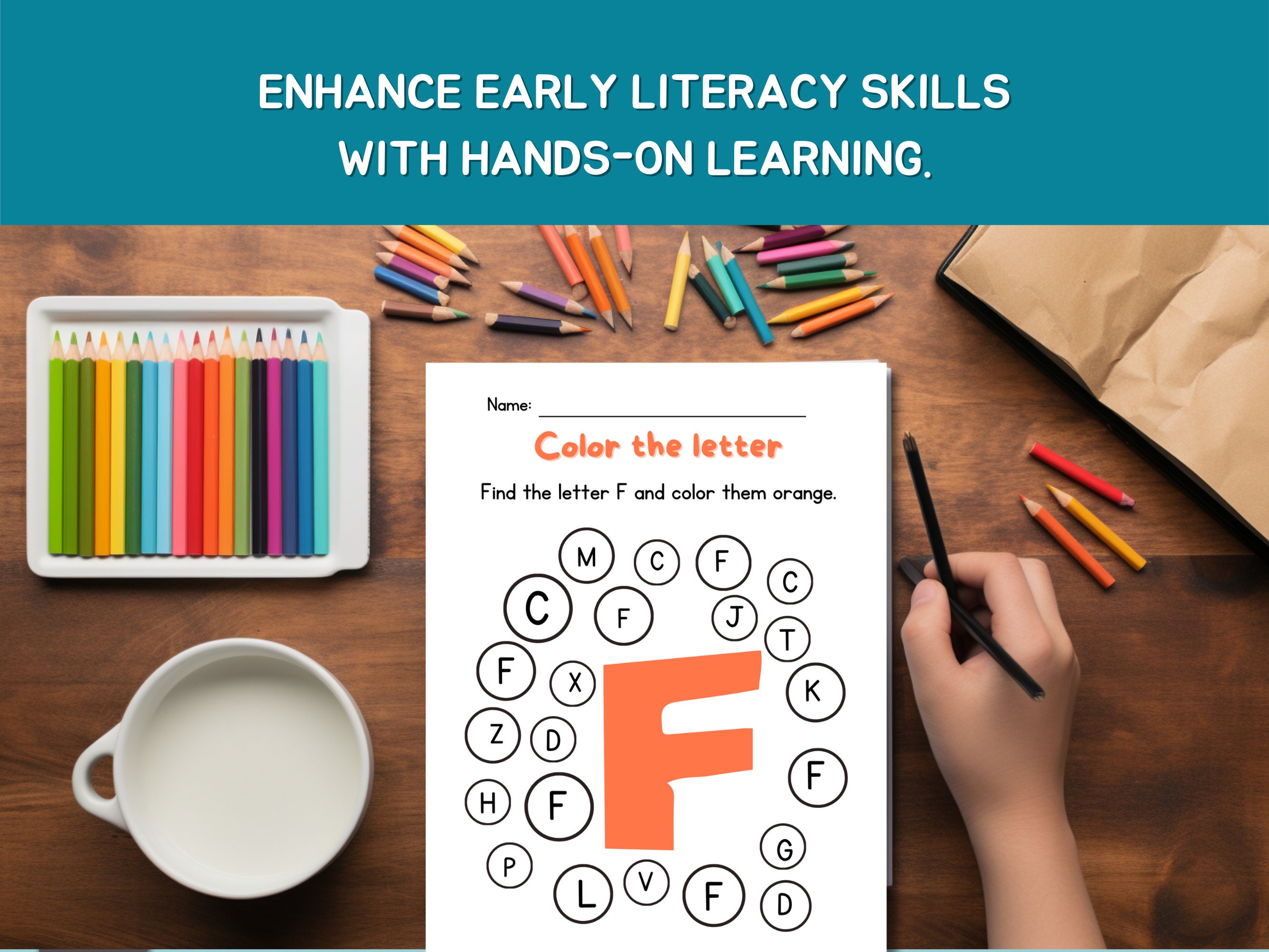 Find the Letter Worksheets - Alphabet Recognition Digital Download ...