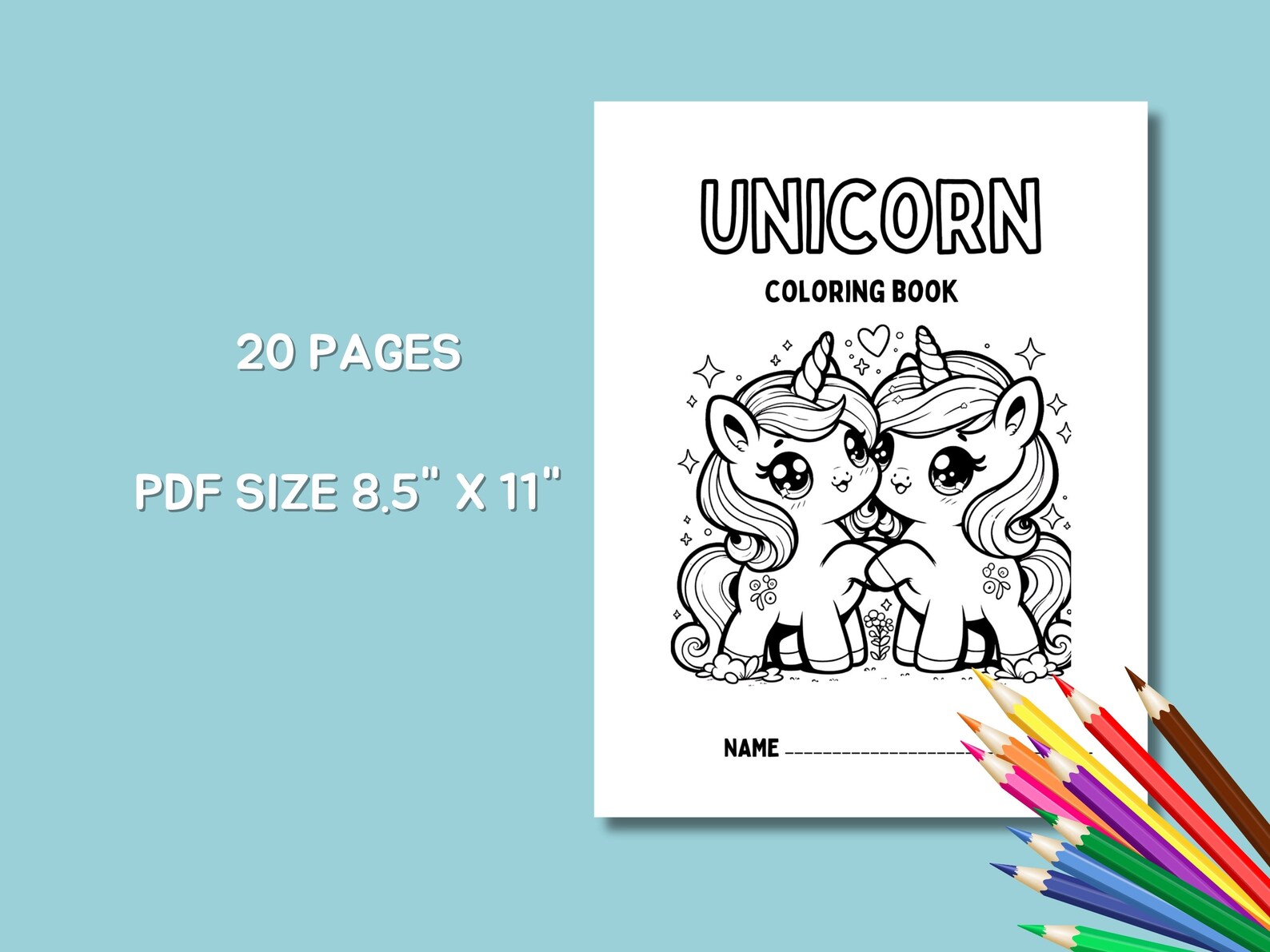 20 Cute Unicorn Coloring Pages for Kids, Fun Activity for Girls ...
